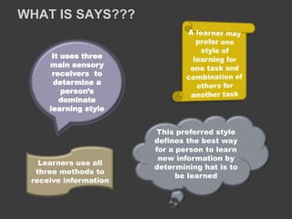 Vak learning style model | PPTX