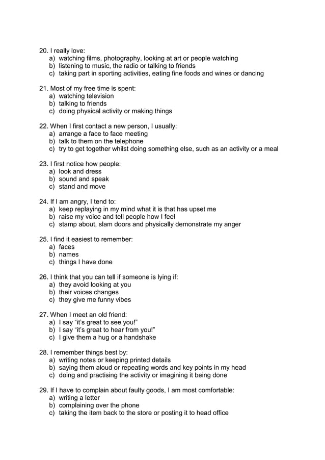 VAK Learning Styles Model | PDF