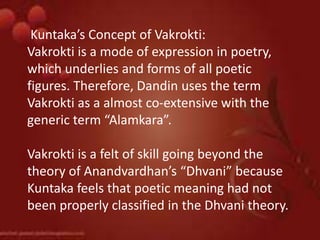 Theory of Vakrokti | PPTX