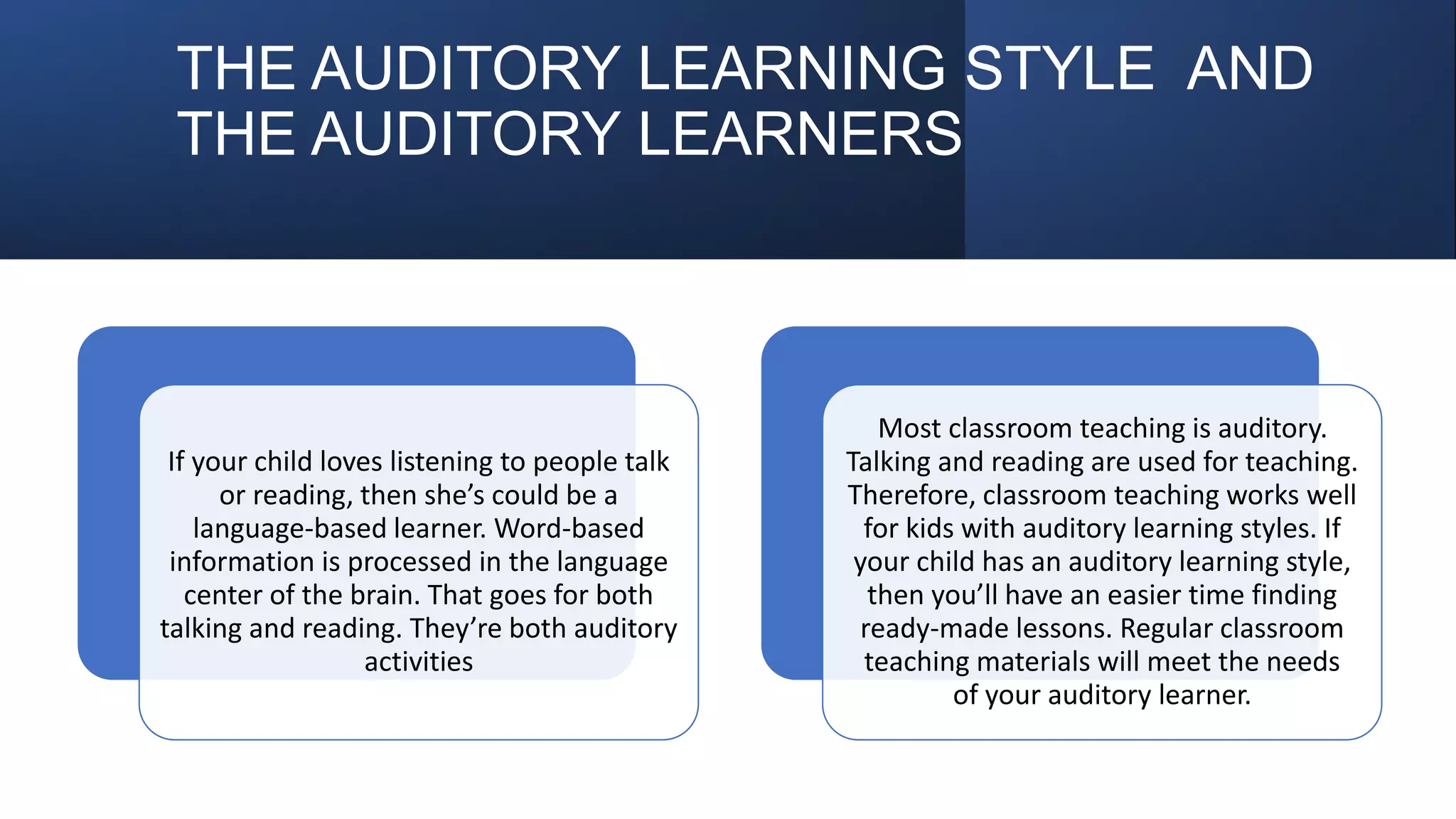 VAKT Learning Styles | PPTX