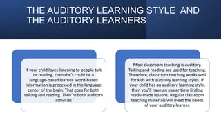 VAKT Learning Styles | PPTX