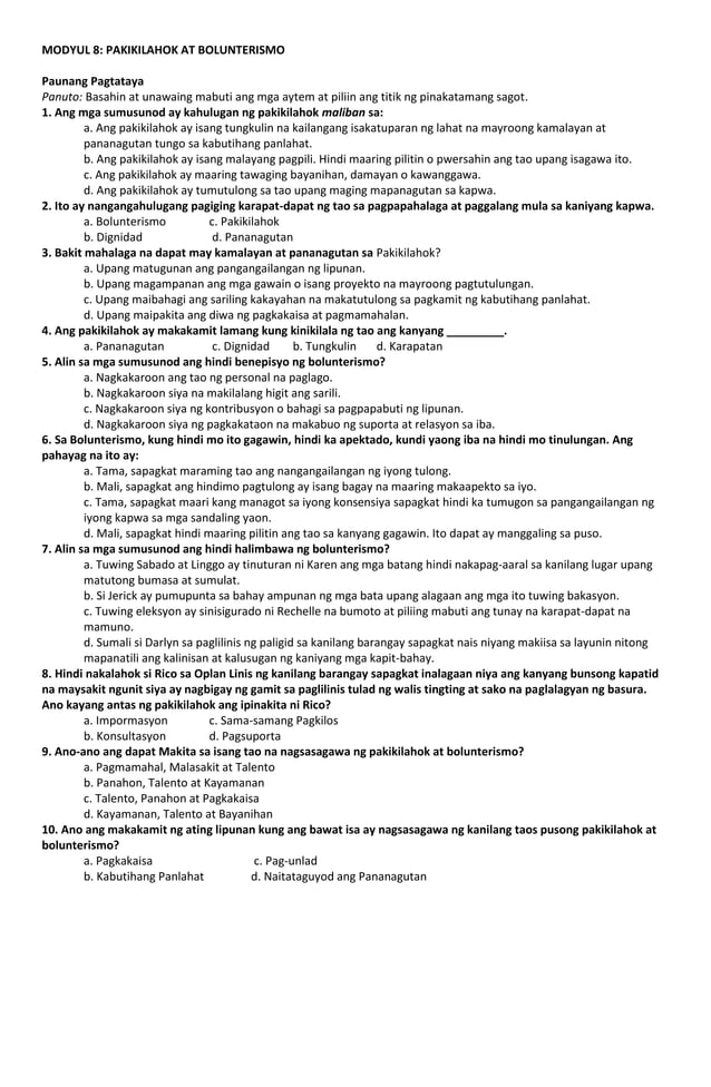 VAL.ED. (Module 5 to 8) | DOCX