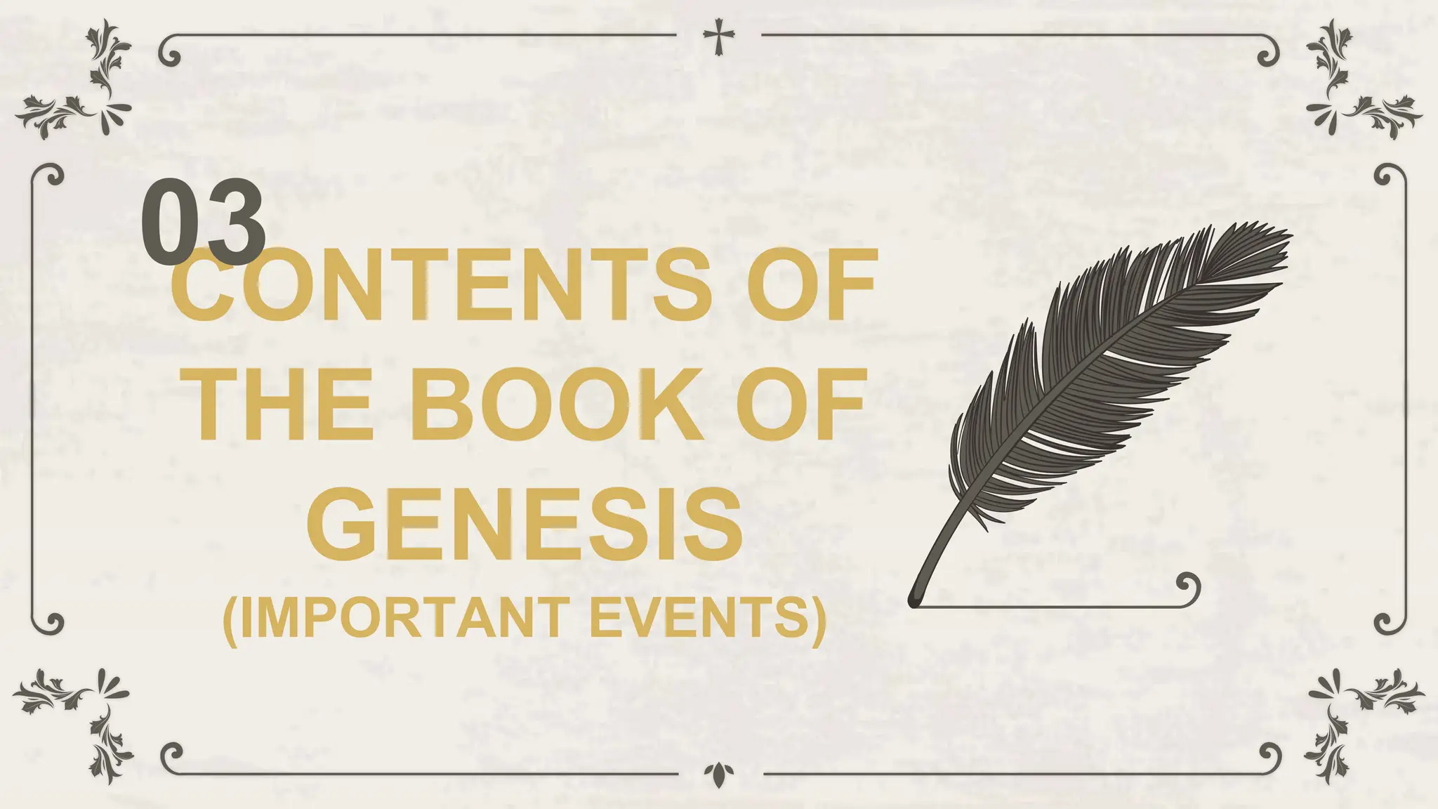 Values Education: Bible The Book of Genesis | PPTX
