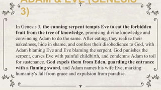 Values Education: Bible The Book of Genesis | PPTX