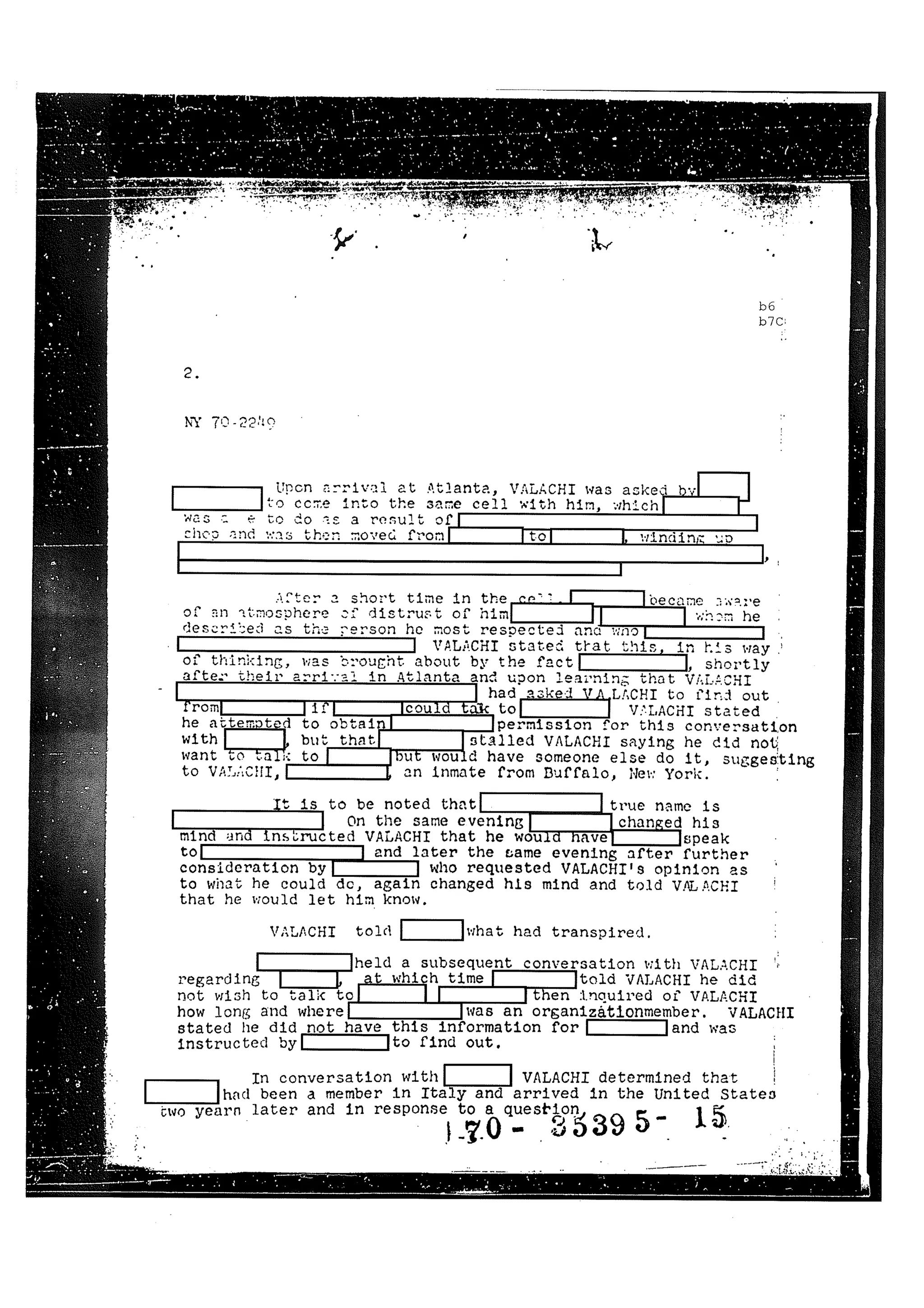 Valachi prison statement | PDF