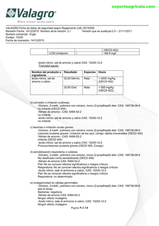Erger Valagro Ficha Técnica – Erger Syngenta – DEIYSP