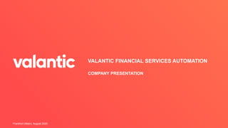 valantic Financial Services Automation | PPTX