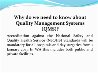 Quality Management Systems in Radiotherapy based on ISO 9001 standard | PPT