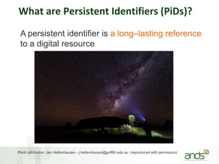 Unpacking persistent identifiers for research | PPTX