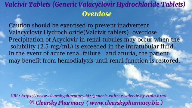 Valcivir Tablets (Generic Valacyclovir Hydrochloride Tablets) | PPT