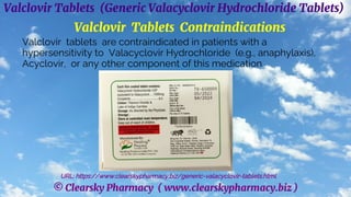 Valclovir Tablets (Generic Valacyclovir Hydrochloride Tablets) | PDF