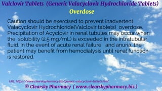 Valclovir Tablets (Generic Valacyclovir Hydrochloride Tablets) | PDF ...