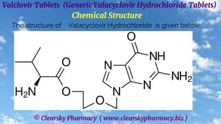 Valclovir Tablets (Generic Valacyclovir Hydrochloride Tablets) | PDF ...