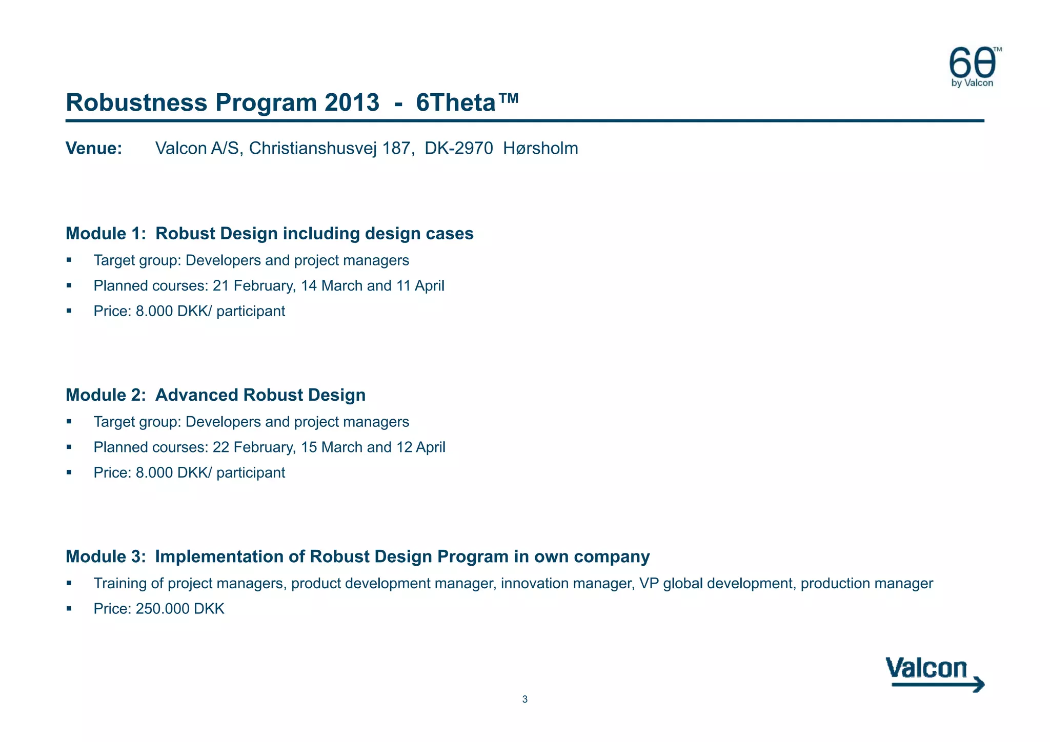 Valcon Design Robustness Program 2013 | PDF | Computer Software and ...