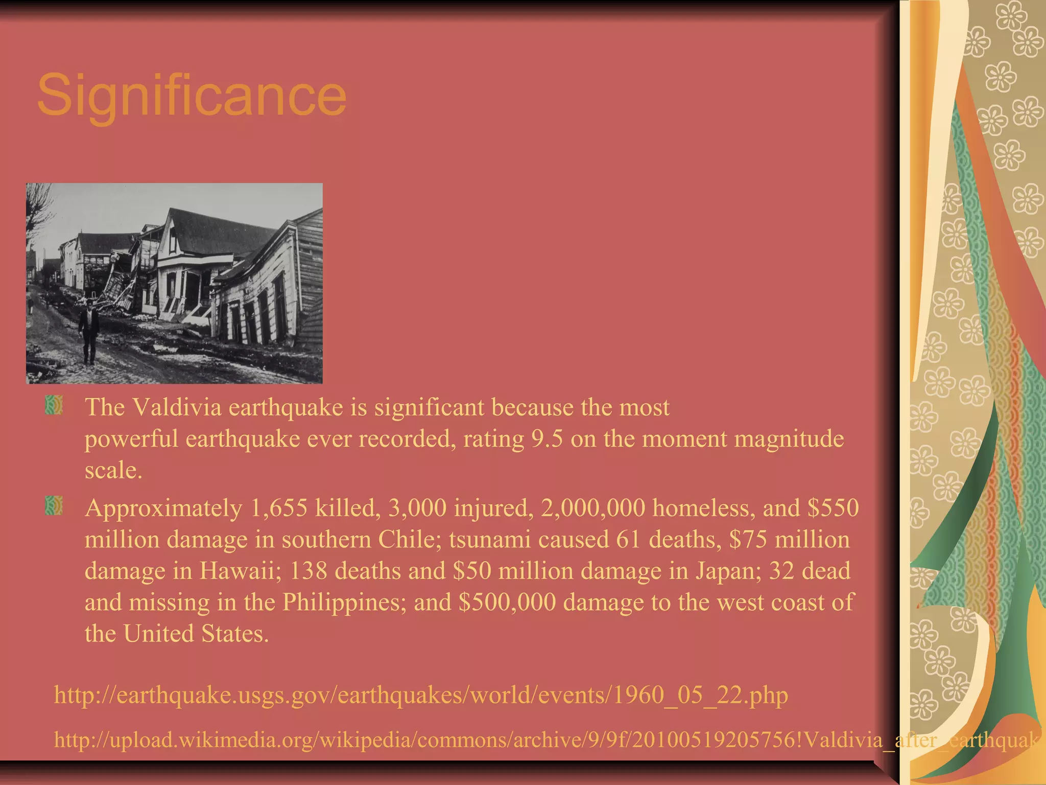 Valdivia earthquake | PPT