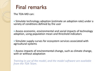 Valdivia toa md-modeling_workshopamsterdam_2012-04-23 | PDF