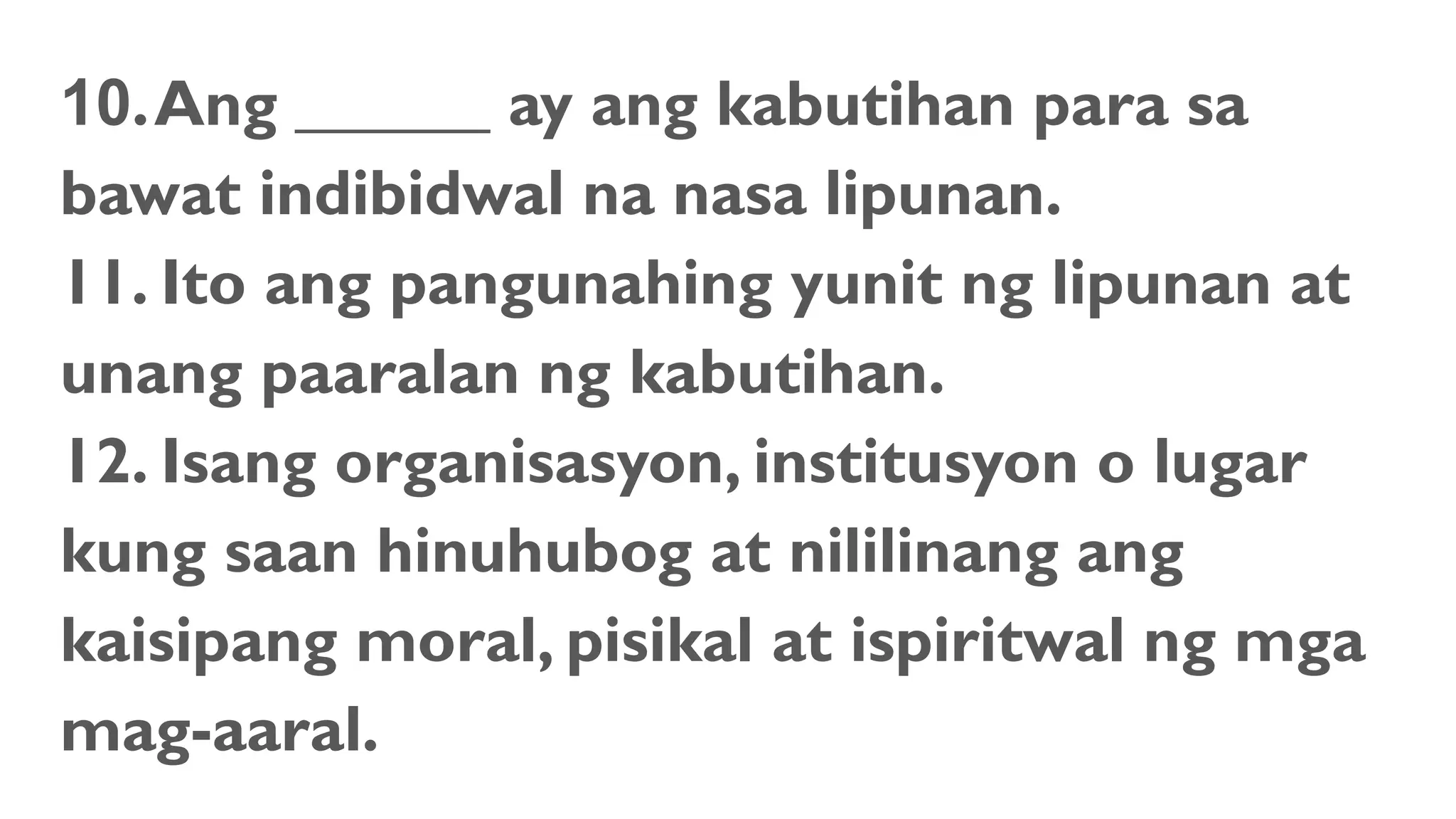 Sektor ng Lipunan - Values Education - 9 | PPTX