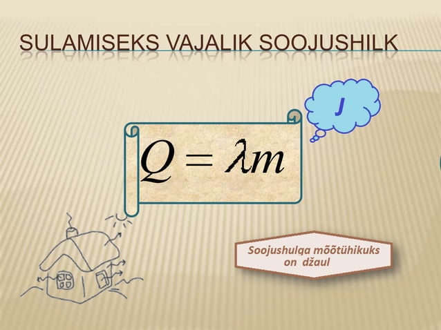Soojusõpetuse valemid | PPTX