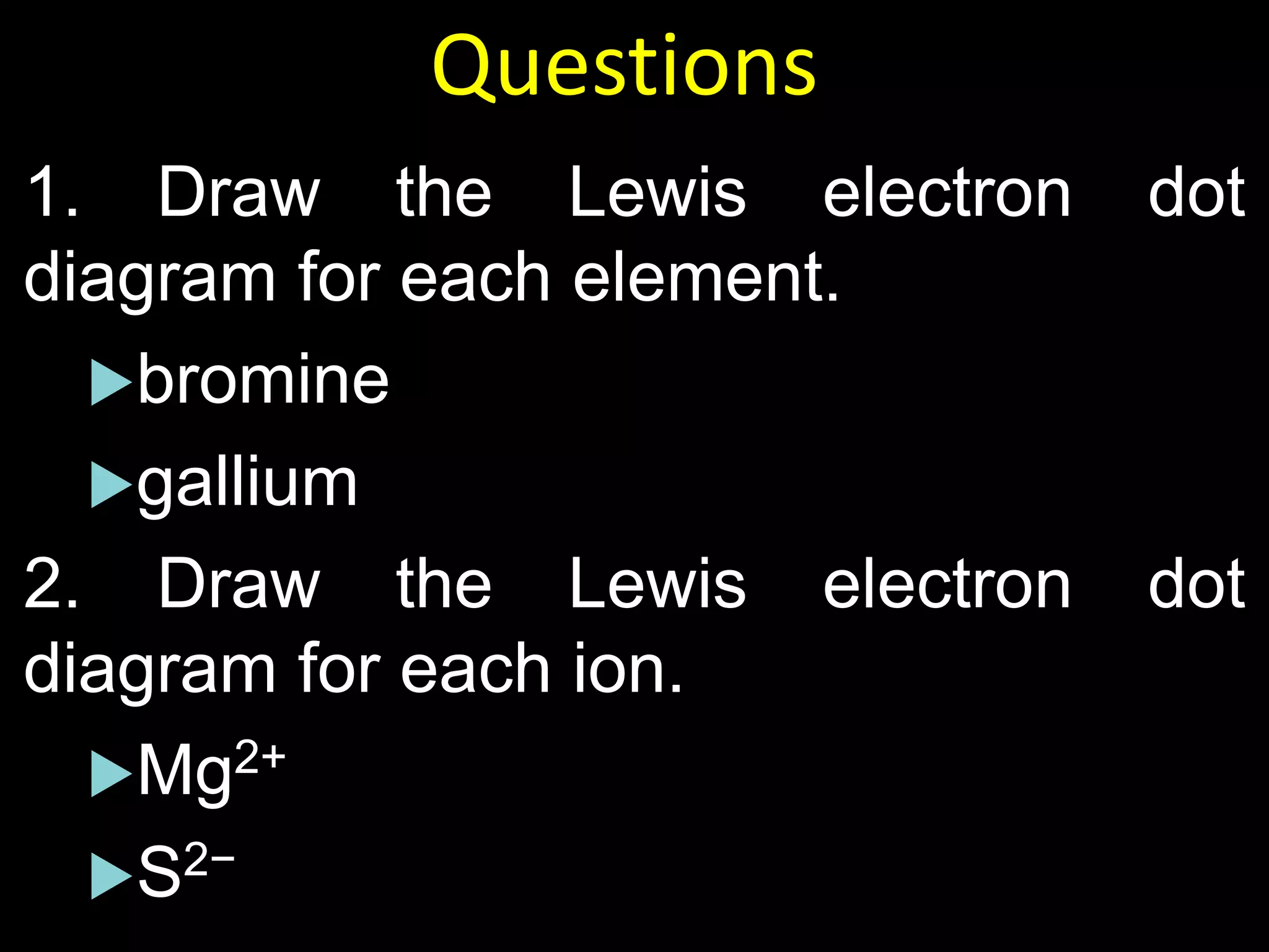 Valence and lewis dot structure | PPTX