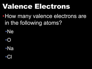 Valence and lewis dot structure | PPTX