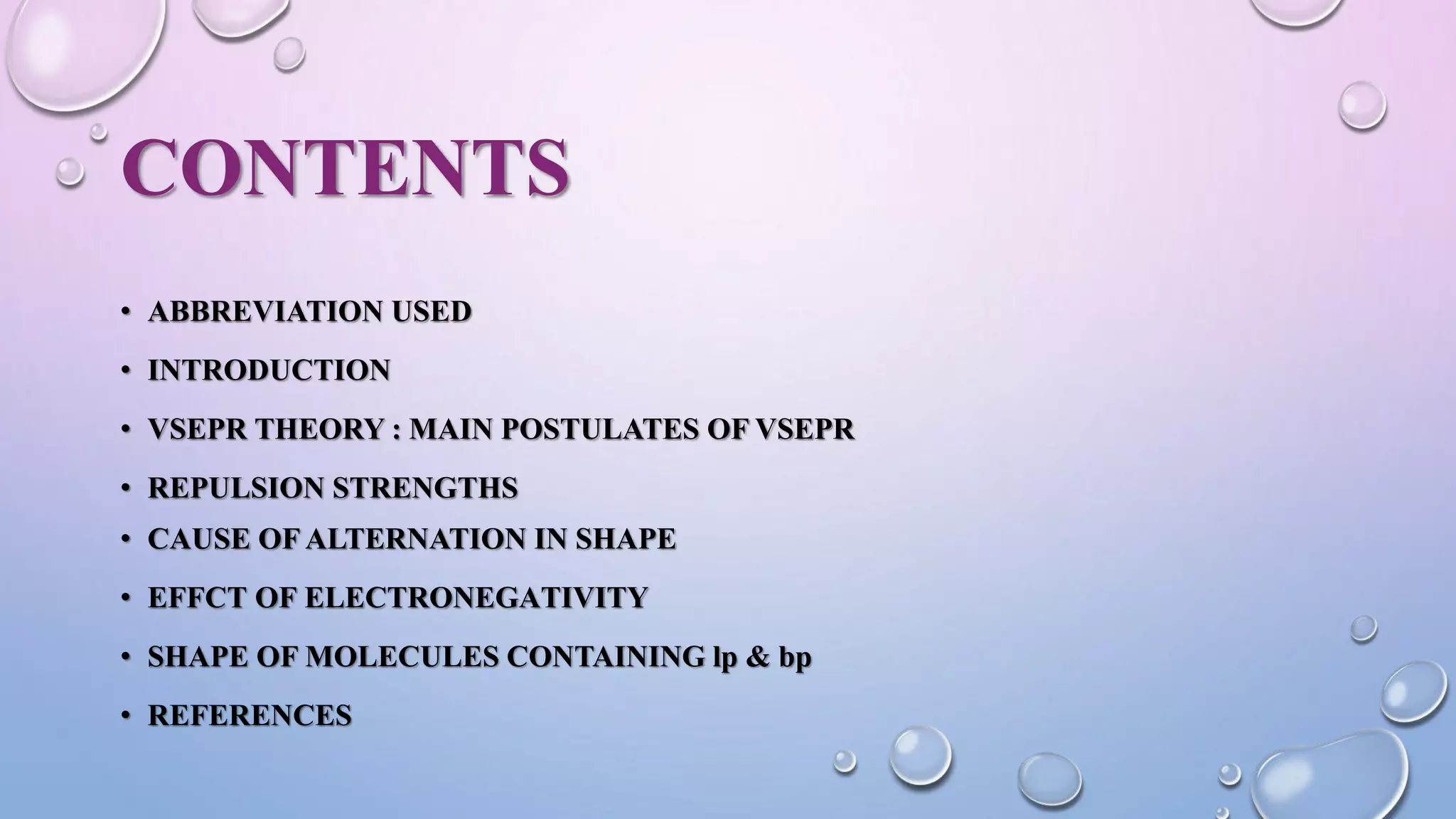 Valence shell electron pair repulsion theory (VSEPR THEORY) | PPTX