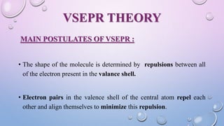 Valence shell electron pair repulsion theory (VSEPR THEORY) | PPTX ...