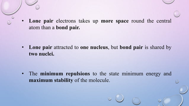 Valence shell electron pair repulsion theory (VSEPR THEORY) | PPTX ...