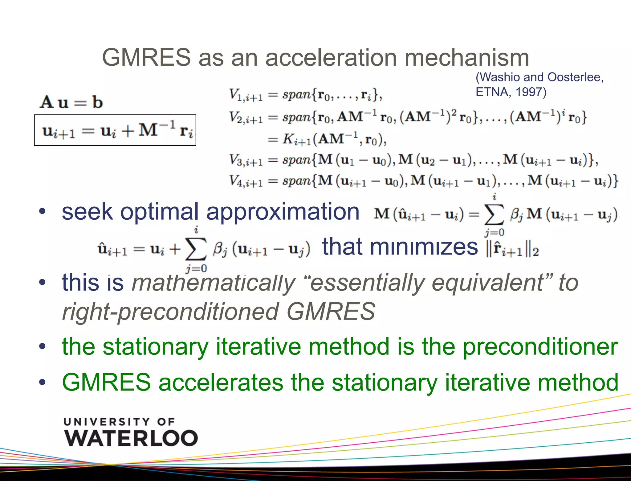 Extending Preconditioned GMRES to Nonlinear Optimization | PDF