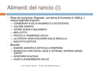 L' alimentazione del soldato | PPTX