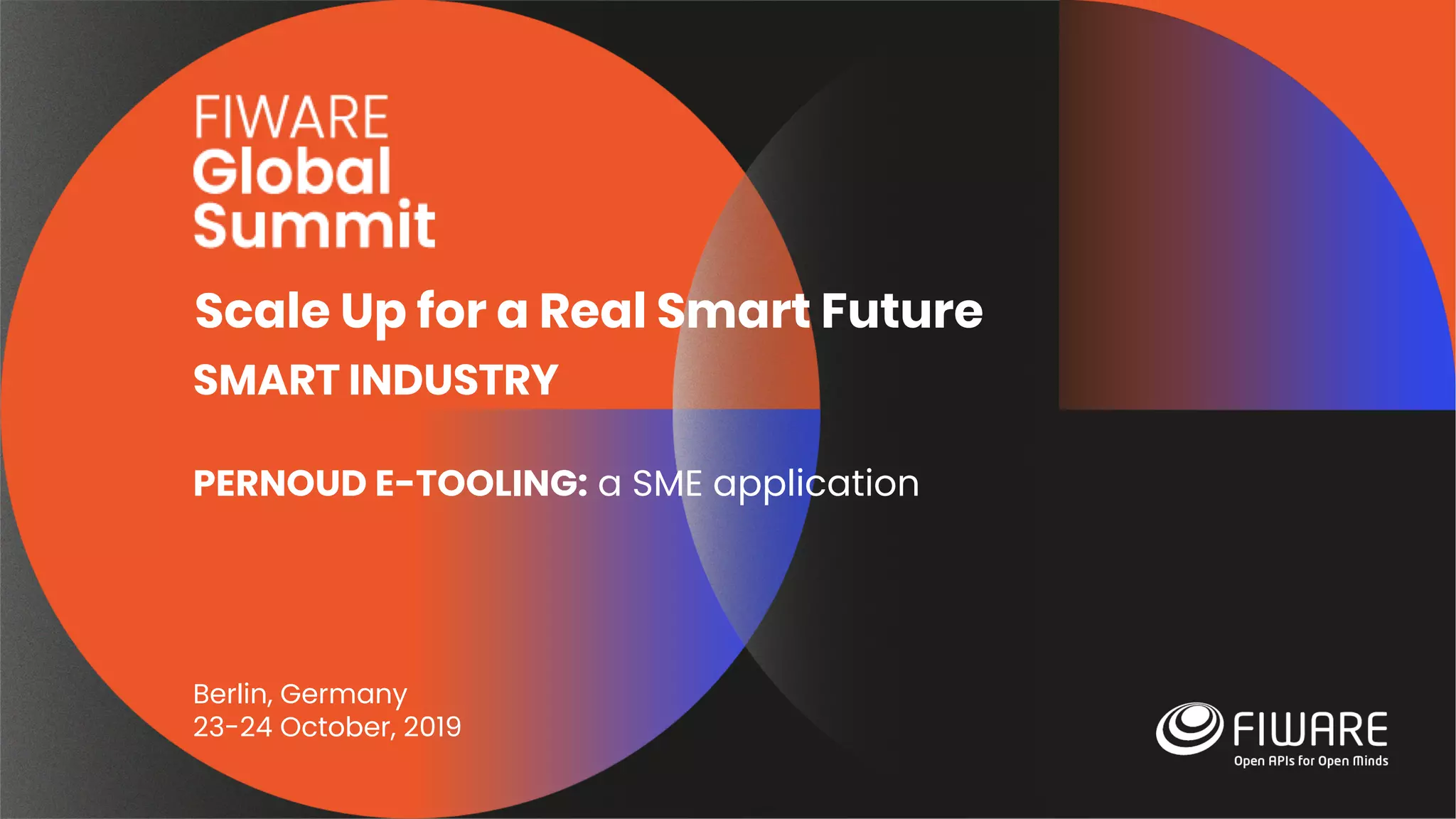 FIWARE Global Summit - PERNOUD E-TOOLING: a SME Application | PPT