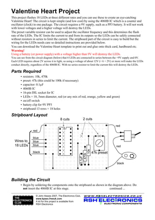 Electronic Valentine Heart Project | PDF