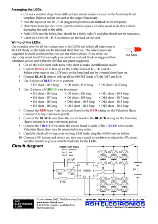 Electronic Valentine Heart Project | PDF