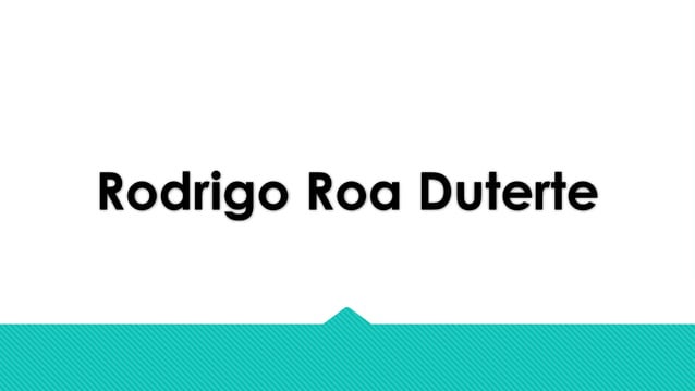 rodrigo roa duterte advocacy title ppt. | PPT