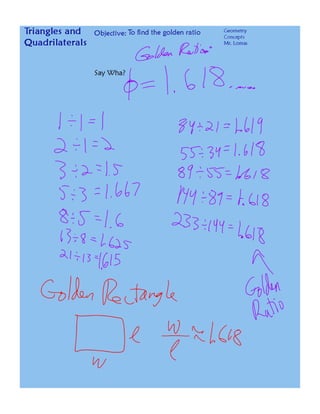 Valentines Golden Ratio Concepts.pdf | Primary Education | Education