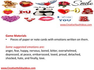 Valentines Day Ideas - Matching Emotions | PPTX
