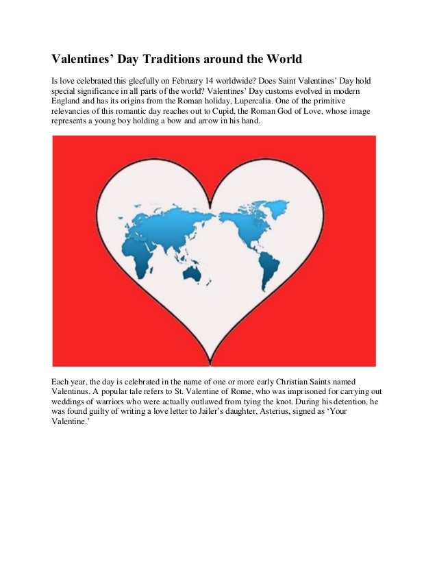 Valentines Day Traditions Around The World