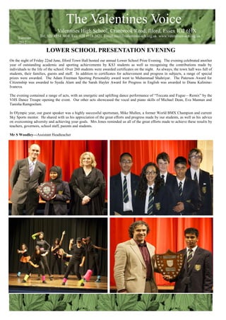 Valentines voice summer 2012 | PDF