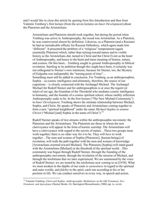 Valentin tomberg platonic soul | PDF