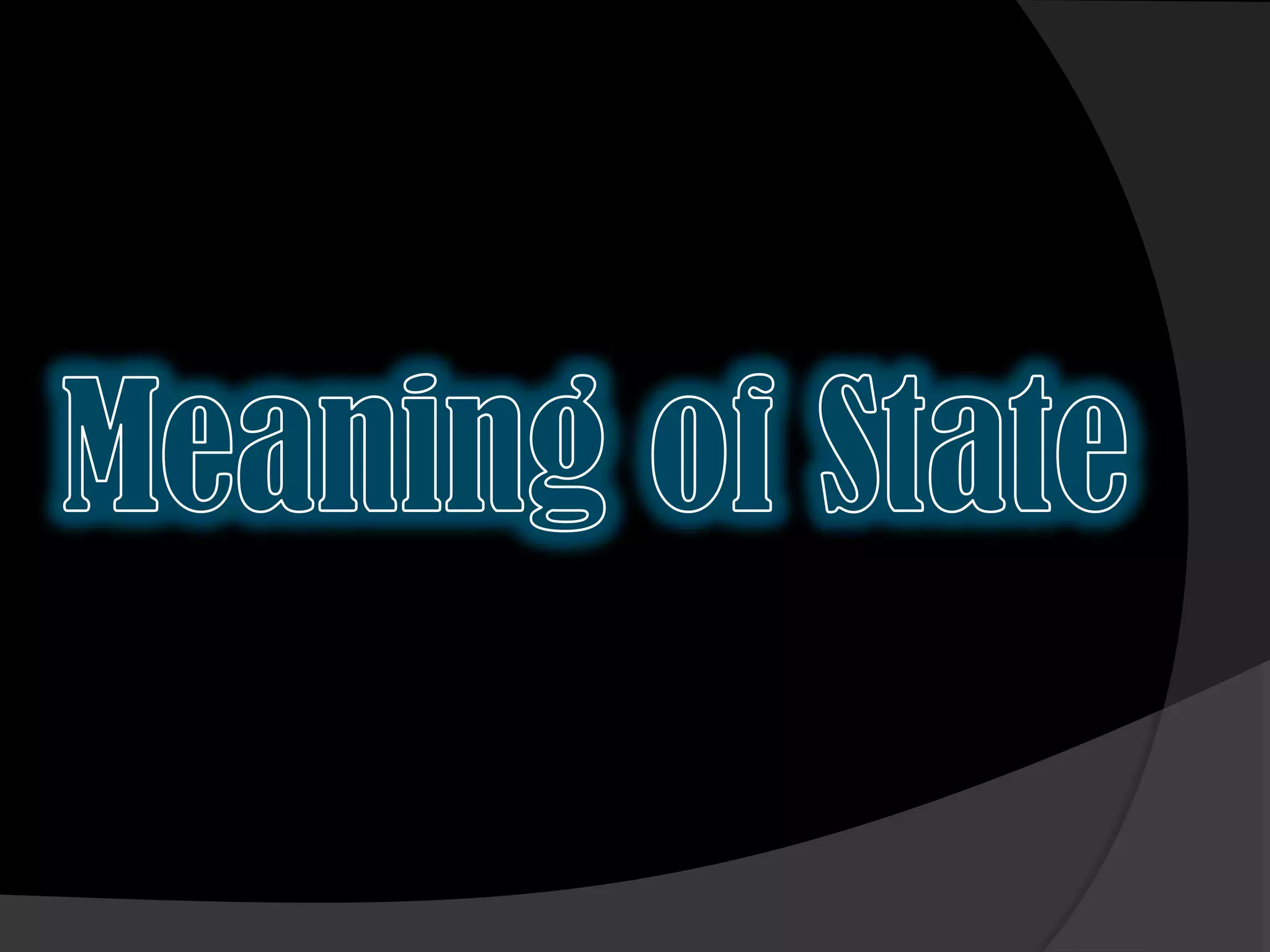 Elements of State | PPTX