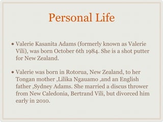 Valerie Adams Bertrand Vili