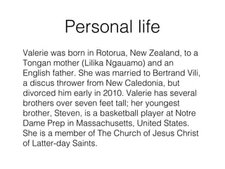 Valerie Adams Bertrand Vili