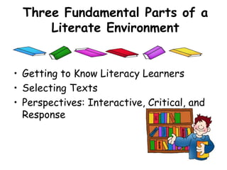 Literate Environment Analysis Presentation | PPT | Educational ...
