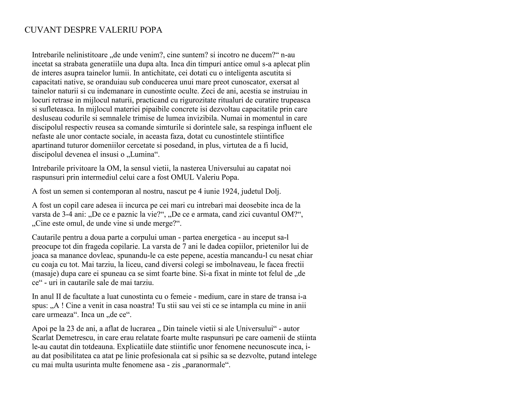 Valeriu Popa vindecare prin gandire.doc