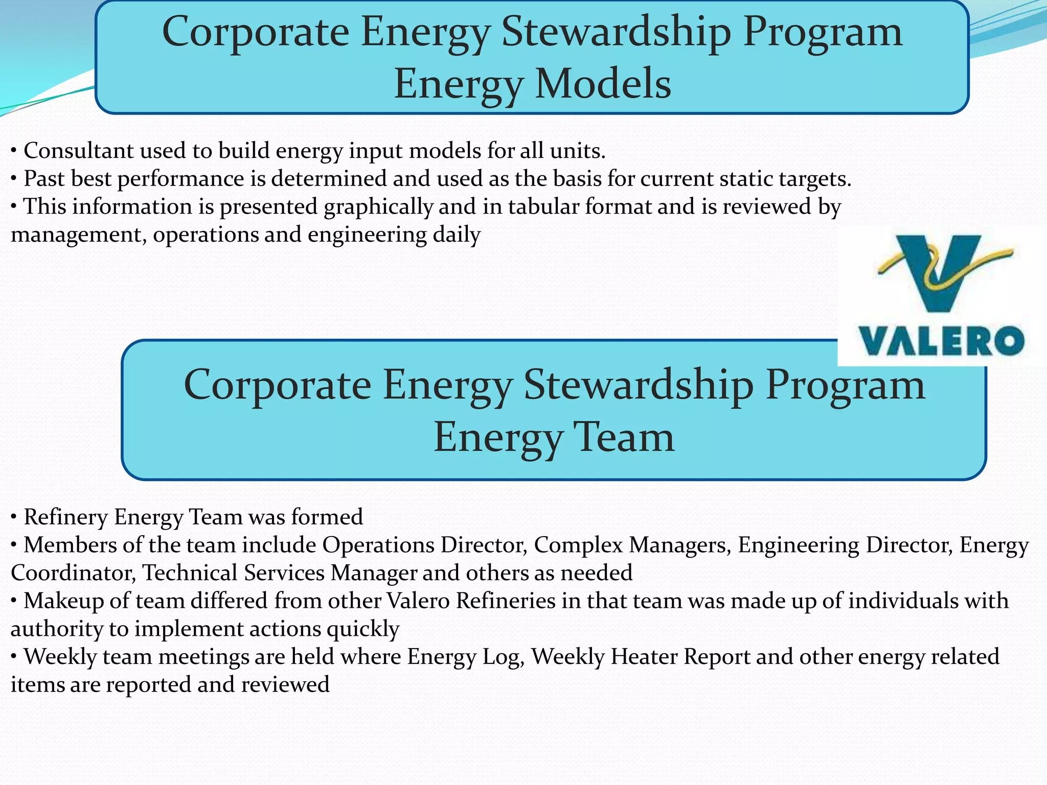 Valero refinery energy | PPTX