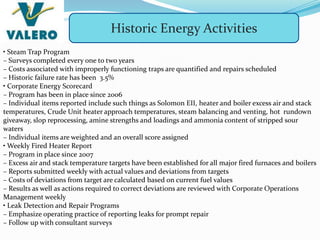 Valero refinery energy | PPTX