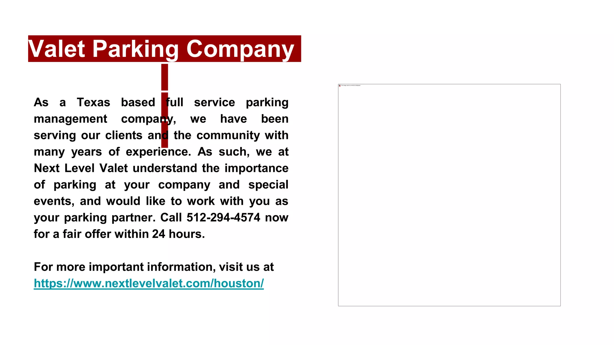 Valet Parking Company | PPTX