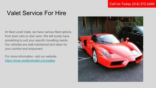Valet Parking Services | PPTX