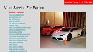 Valet Parking Services | PPTX