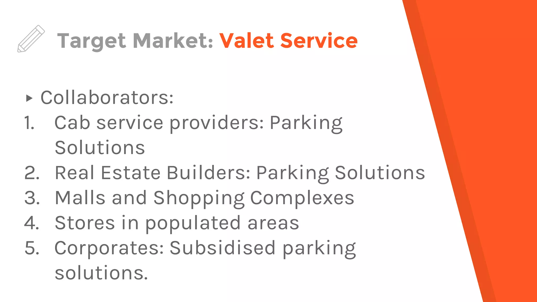 Valet service marketing plan | PPT