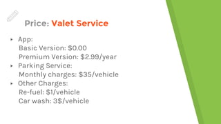Valet service marketing plan | PPT